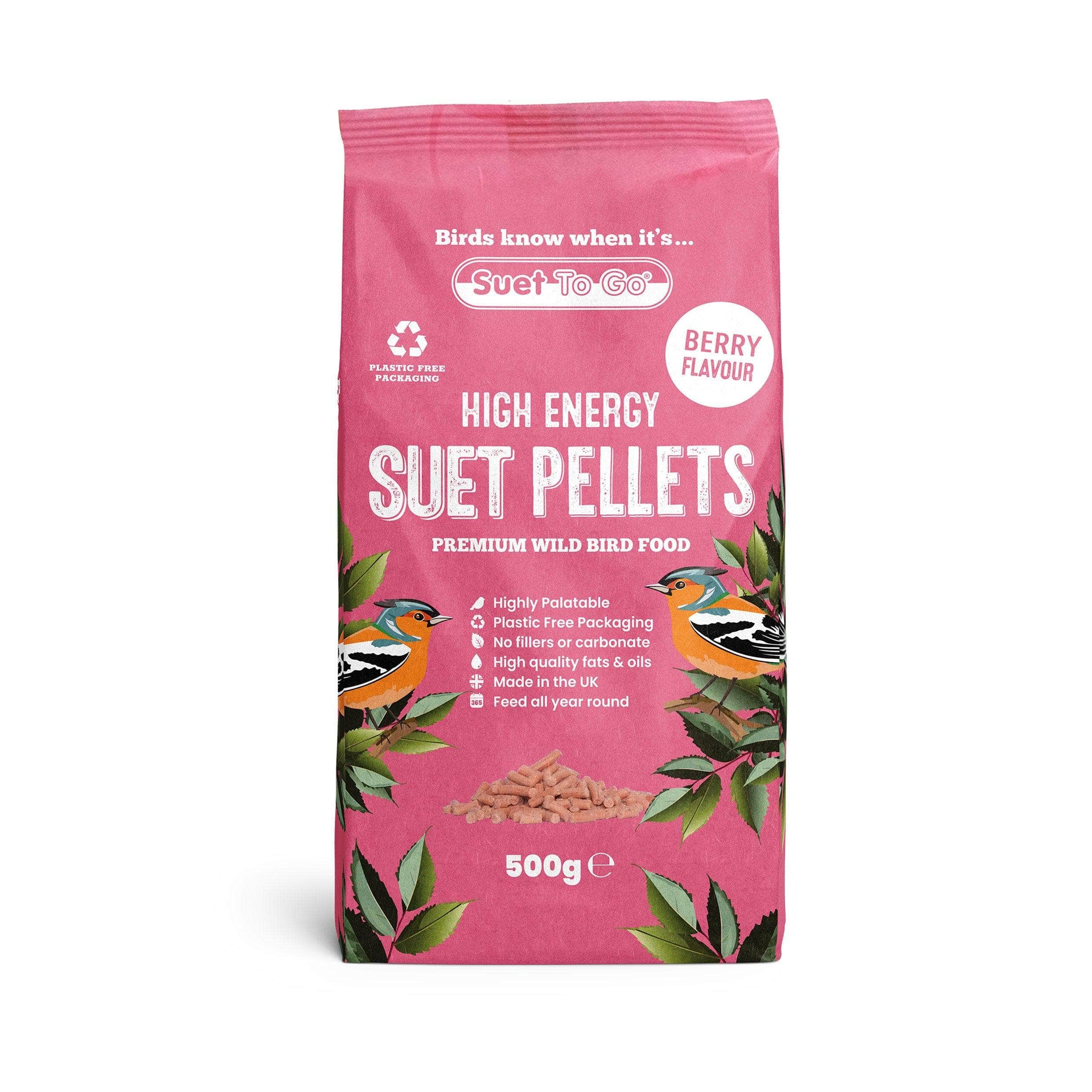 Berry Suet Pellets 500g | Wild Garden Bird Food – The Birdfood Warehouse